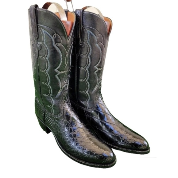 Lucchese | Shoes | Vintage Lucchese San Antonio Cowboy Cowgirl Boots ...